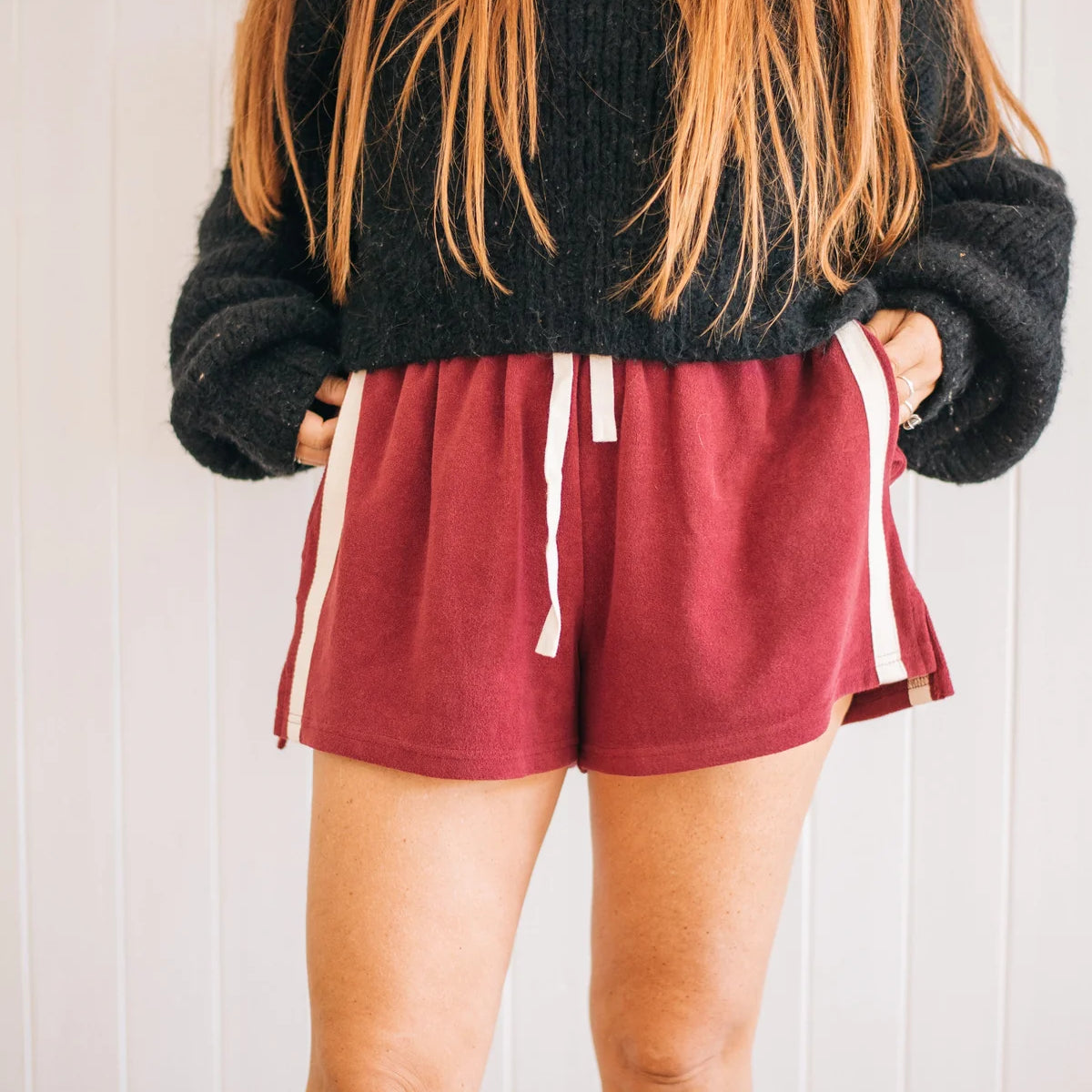 Terry Towelling Short - Berry | Atmosea – Little Cove Collective