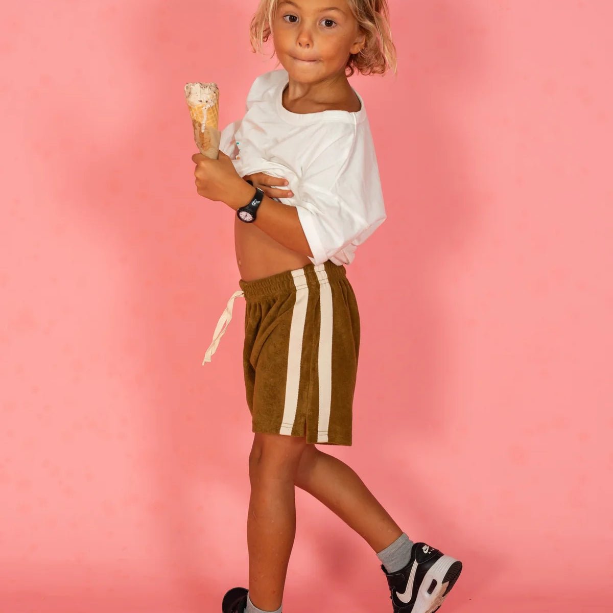 Mini Terry Short - Army Green | Atmosea – Little Cove Collective